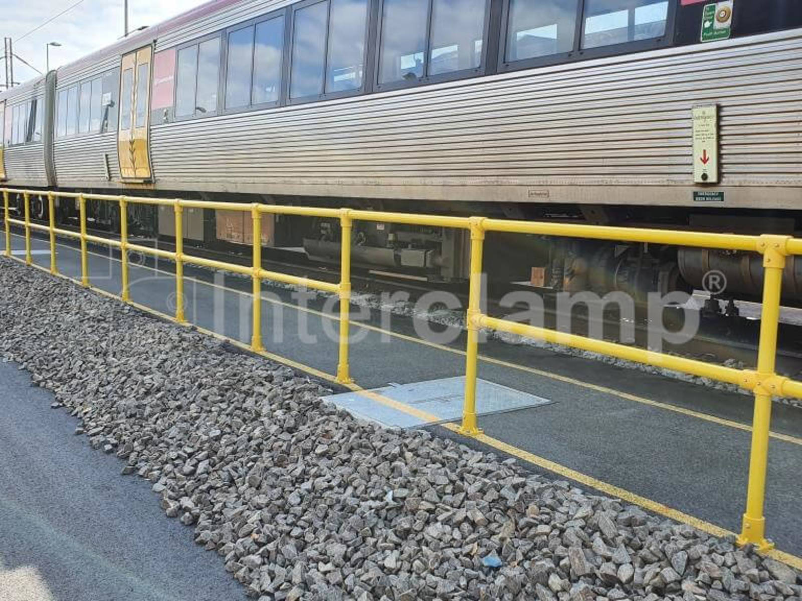 GRP Safety Barriers for Queensland Rail | Interclamp